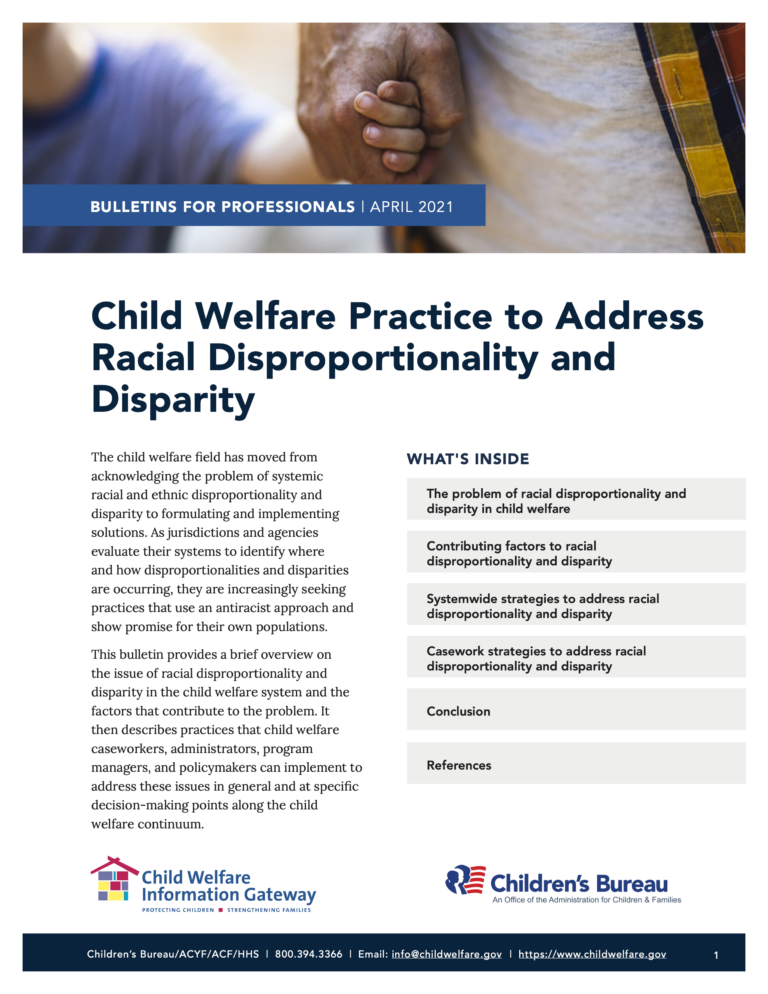 Child Welfare Practice to Address Racial Disproportionality and ...